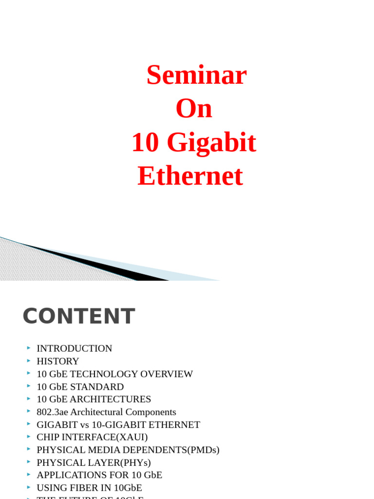 10 Gigabit Ethernet | PDF | Ethernet | Computer Network