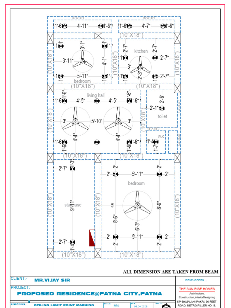 1ST Floor Slab Point Marking | PDF | Buildings And Structures