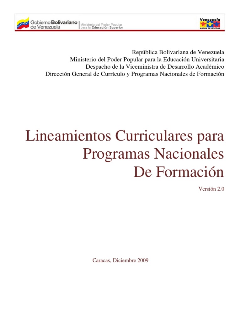 Orientacion A Los Programas Nacionales de Formacion | PDF | Democracia ...