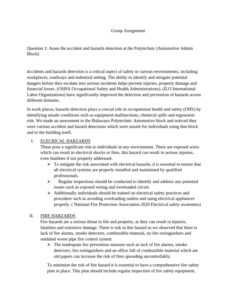 Shem Group Assignment Automotive Admin Block | PDF | Occupational ...