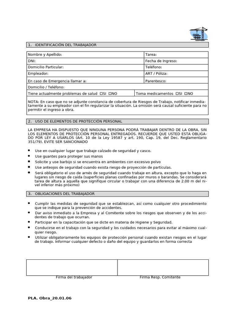 Ficha personal_inducci+¦n | PDF