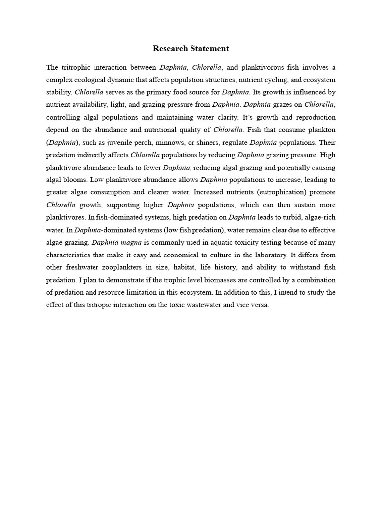 Research Statement Stockholm University | PDF