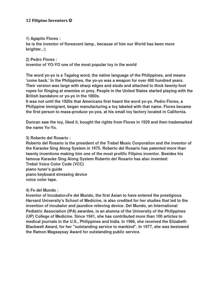 10 Filipino Inventors | Moon | Technology