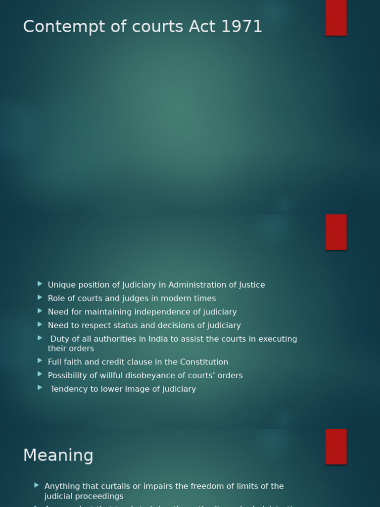 On Contempt of Court | PDF | Contempt Of Court | Supreme Court Of The ...