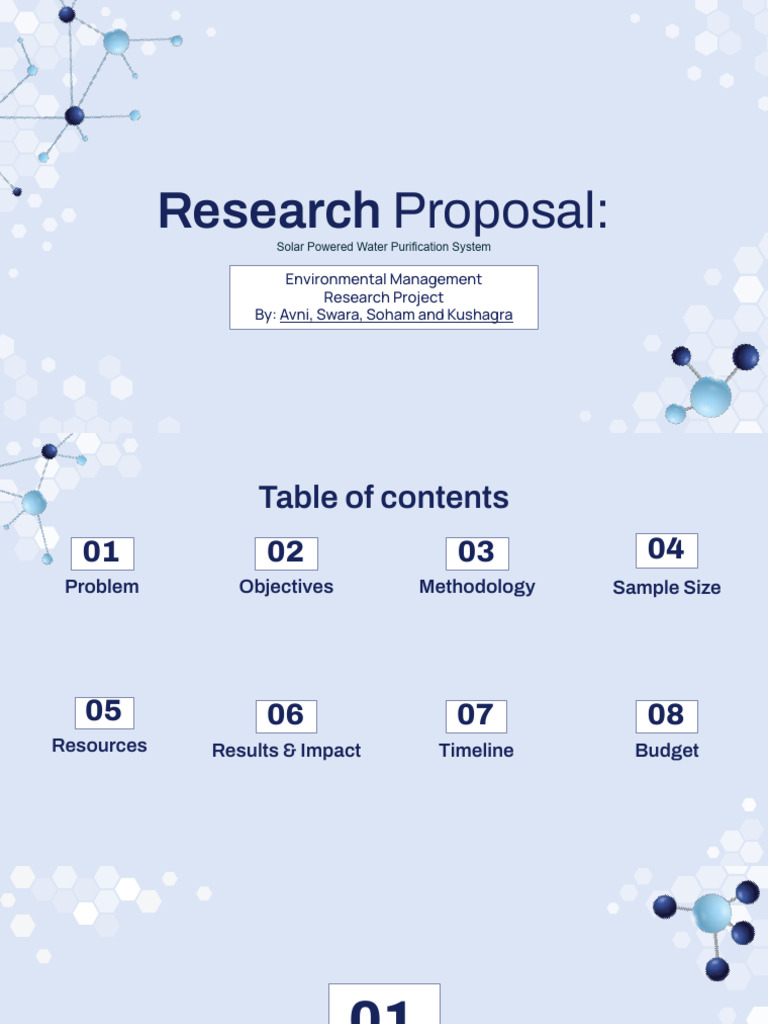 Avni, Swara, Soham and Kushagra 9B Research Proposal - Science Competition | PDF | Water ...