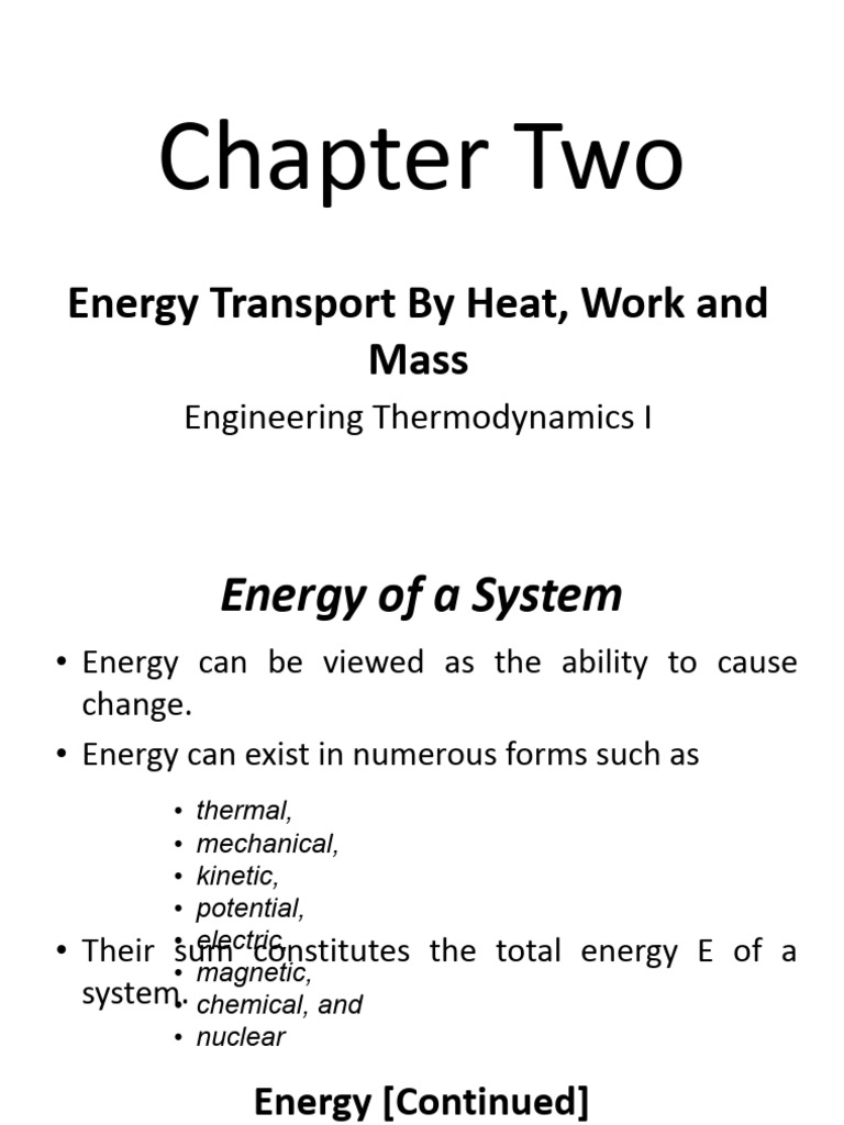 2025 Thermo Chapter 2.Pptx | PDF | Heat | Heat Transfer
