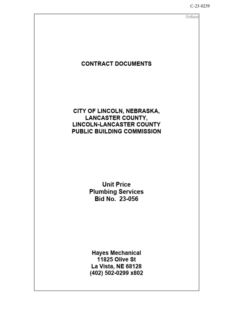 Unit Pricing Contract | PDF | Employment | Surety