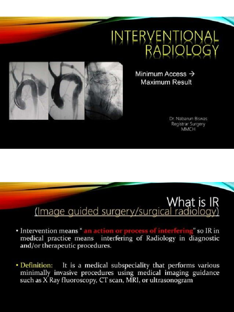 Interventional Radiology | PDF