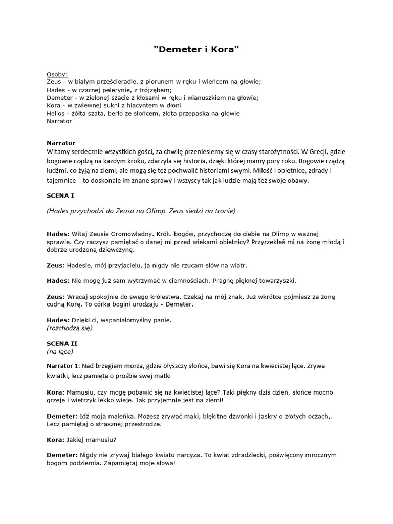 Demeter I Kora | PDF