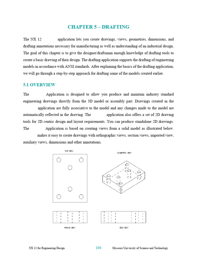NX 12 Drafting Application Guide | PDF | Technical Drawing | Icon ...
