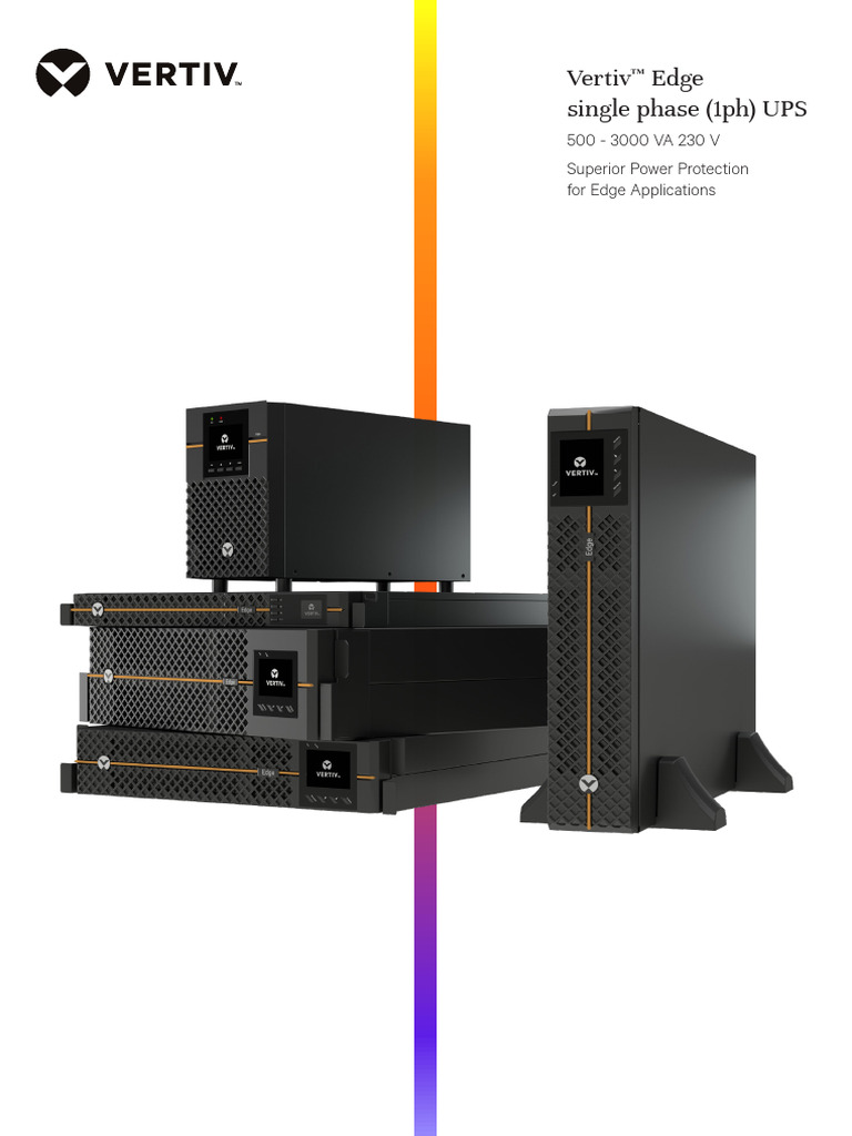 Vertiv Edge Single Phase Ups Brochure SL 70583 en Emea | PDF ...