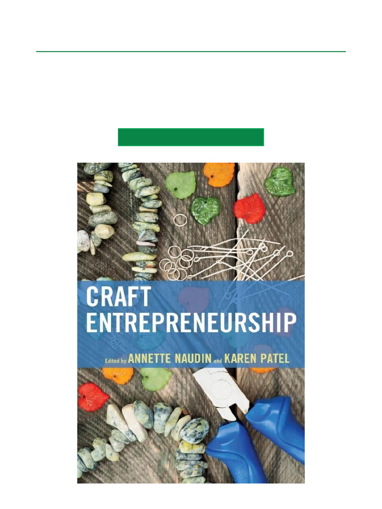 Craft Entrepreneurship Digital Download | PDF