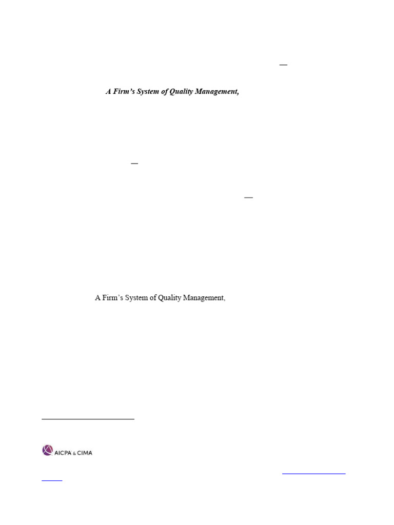 Executive Summary SQMS 3 SAS 149 | PDF | Audit | Auditor's Report