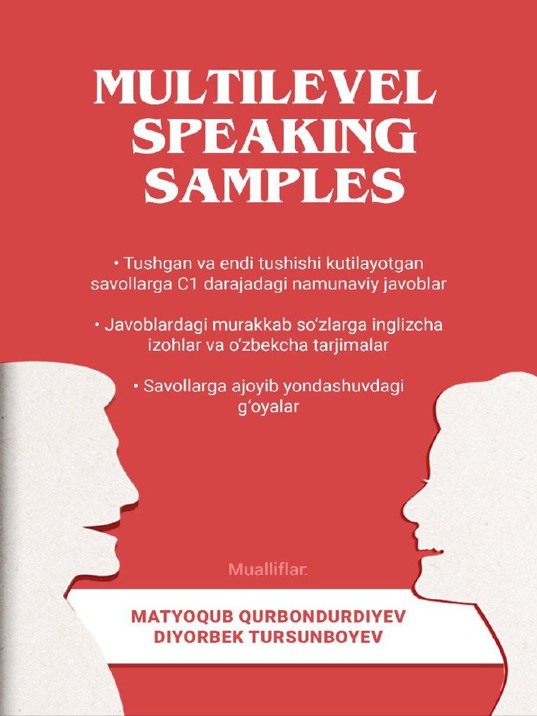 Multilevel Speaking Samples FRAGMENT | PDF | Learning