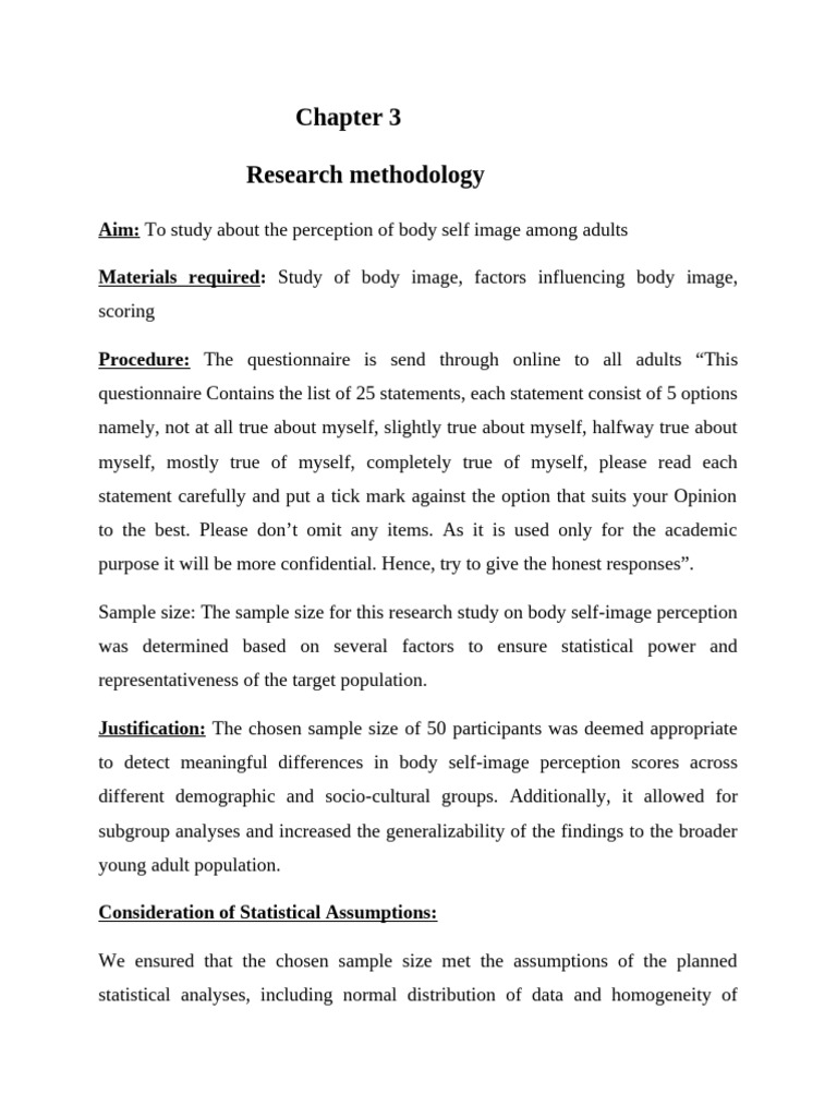 Chapter 3 Research Methodology | PDF | Sampling (Statistics) | Survey Methodology