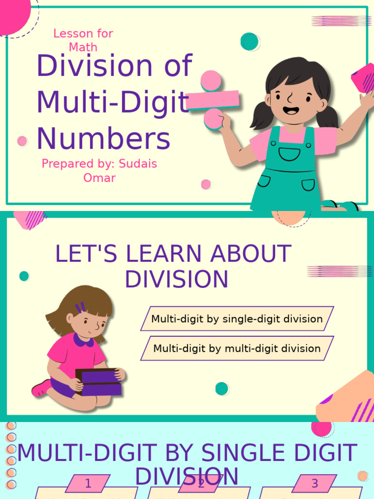 Multi-Digit Division Techniques Explained | PDF | Division (Mathematics ...