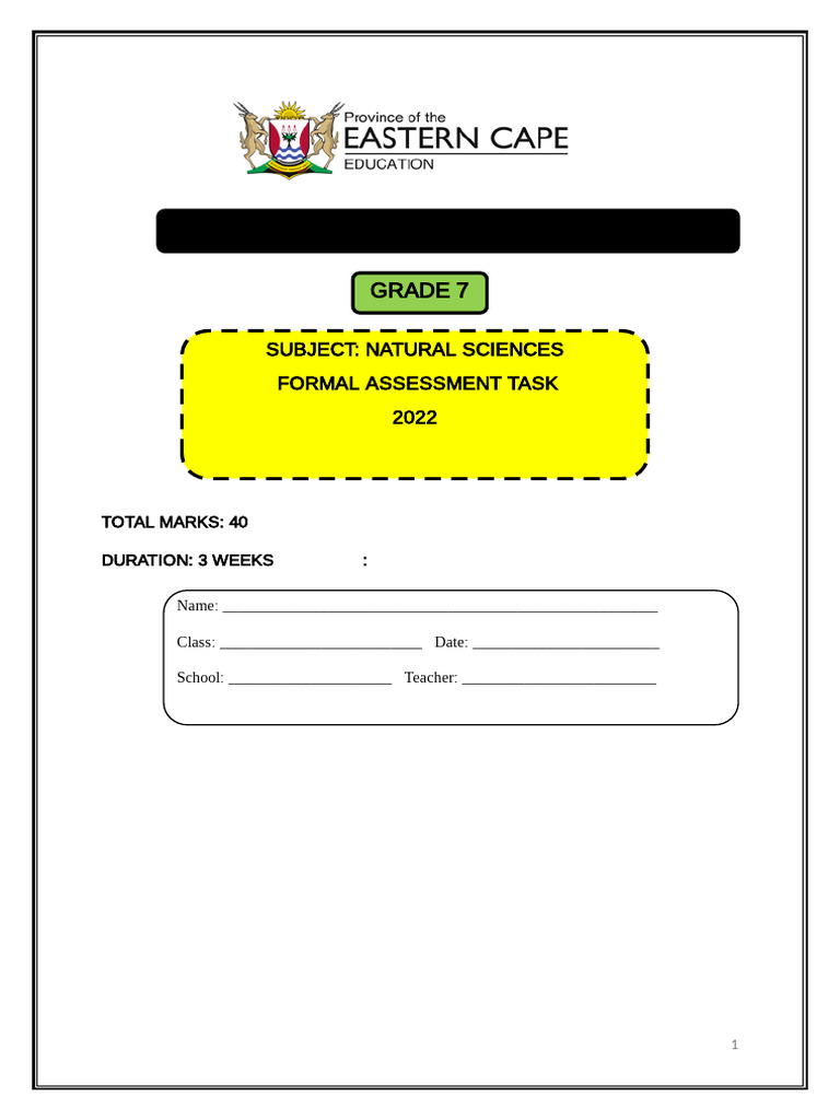 2021 NS GRADE 7 PRACTICAL TASK Copydocx 164545 240206 061640 | PDF ...