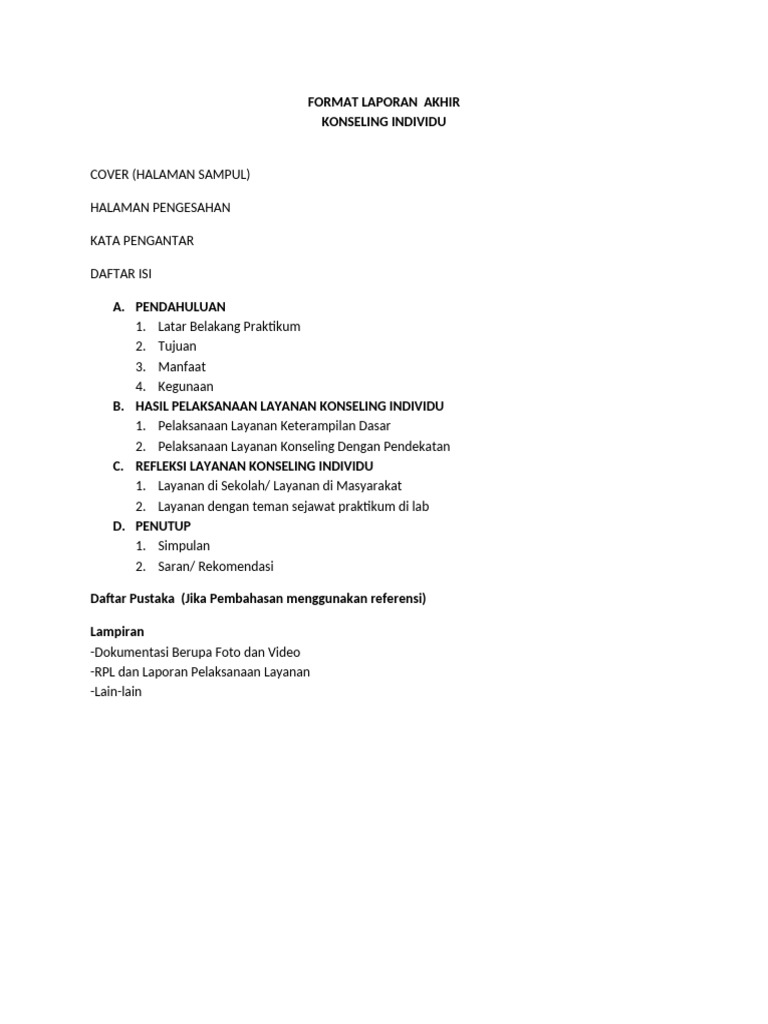 Format Laporan Akhir 2024 2 | PDF