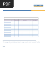 HDFC Bank Treasury Forex Card Rates: Date: 26-04-2023 TIME | PDF
