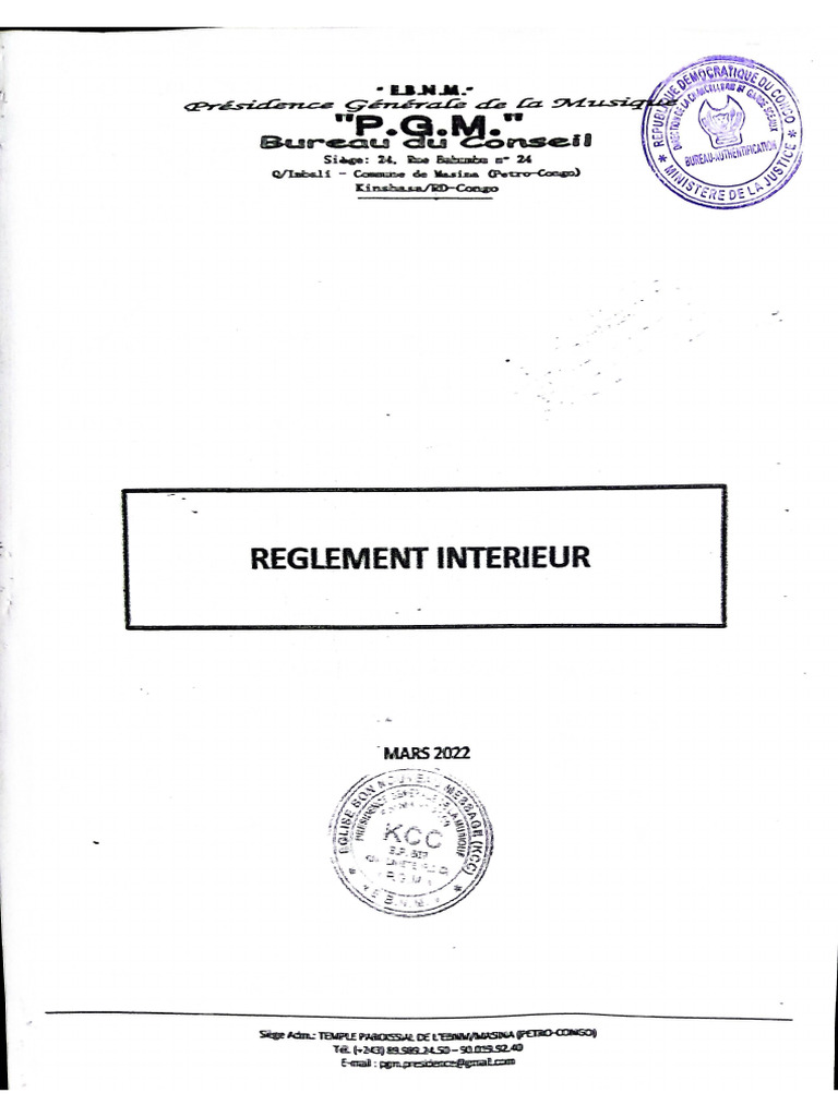 PGM - R.I. Légalisé | PDF