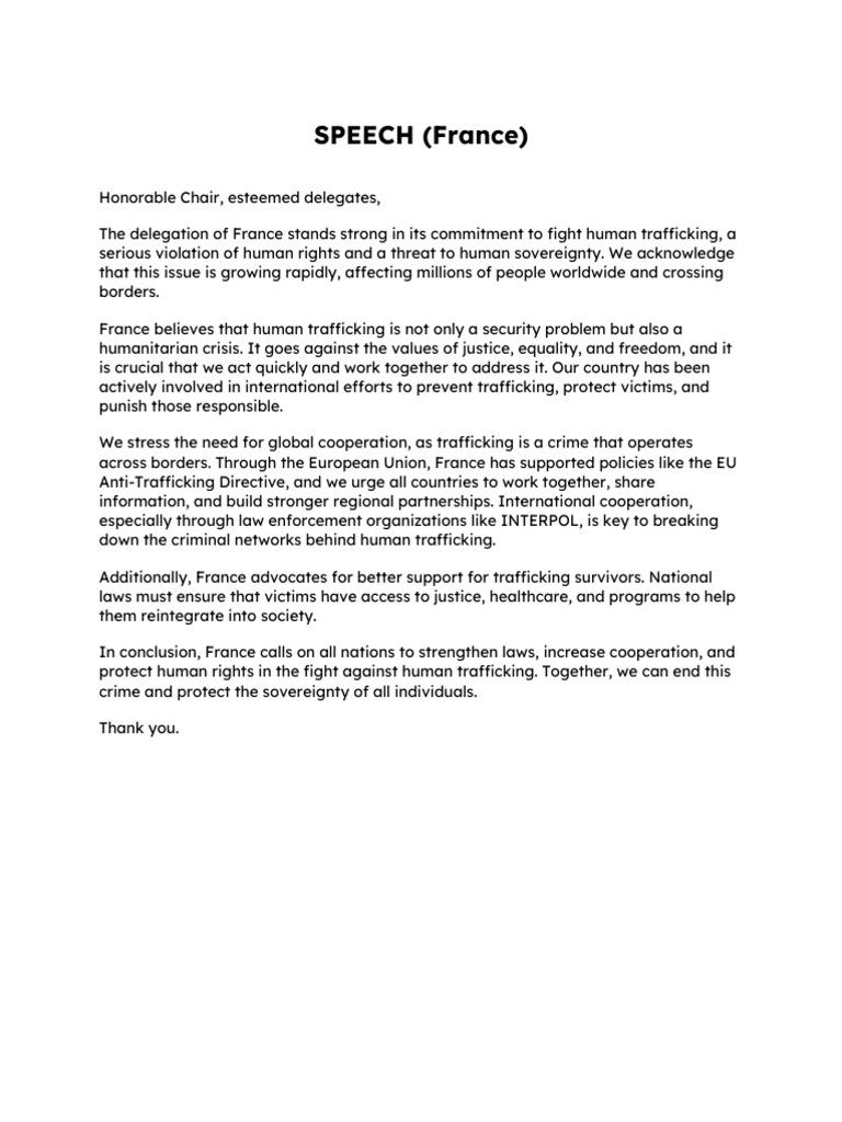 Speech (France) | PDF