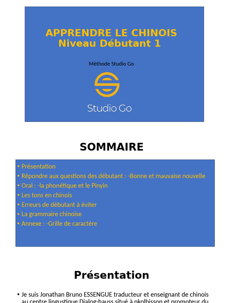 Apprendre Le Chinois | PDF | Langue à tons | Chinois mandarin