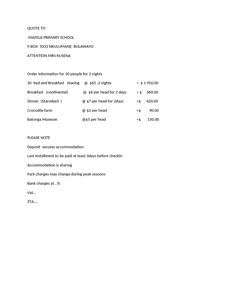 Mafela Pry School Quote | PDF