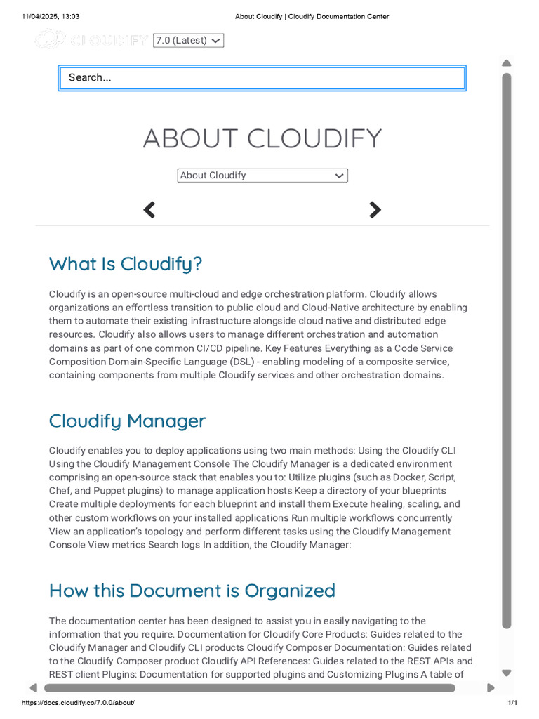 Overview of Cloudify Orchestration | PDF | Cloud Computing | Command ...