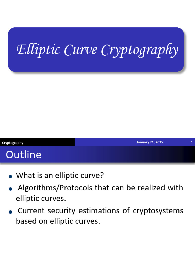 Lecture_5_Elliptic_Cryptography_173779856520733347506794b3a57348b | PDF ...