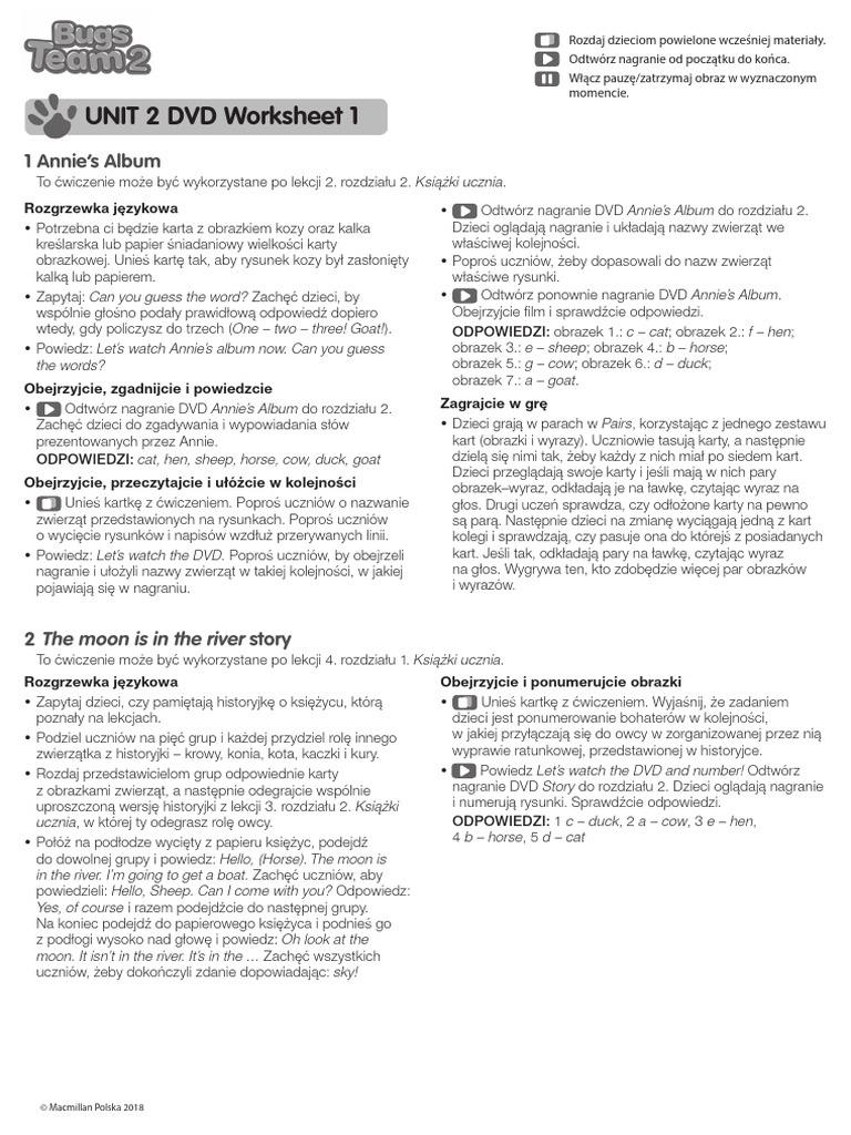BT2 Unit 2 DVD Worksheets Teaching Notes | PDF