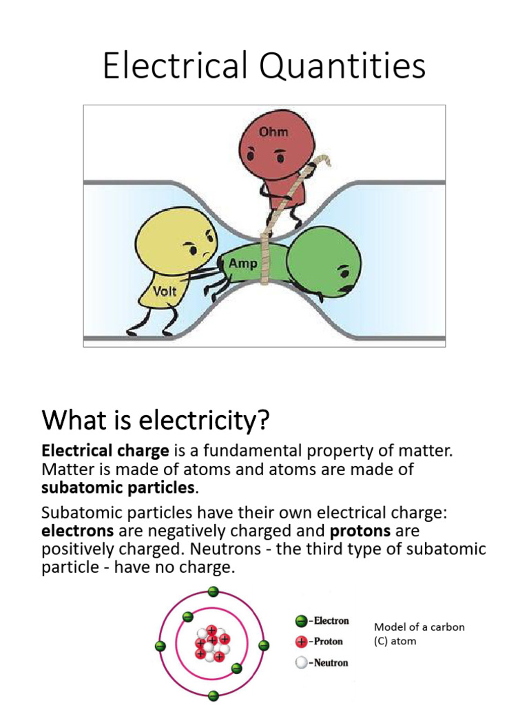 Understanding Electrical Quantities | PDF | Voltage | Electric Current