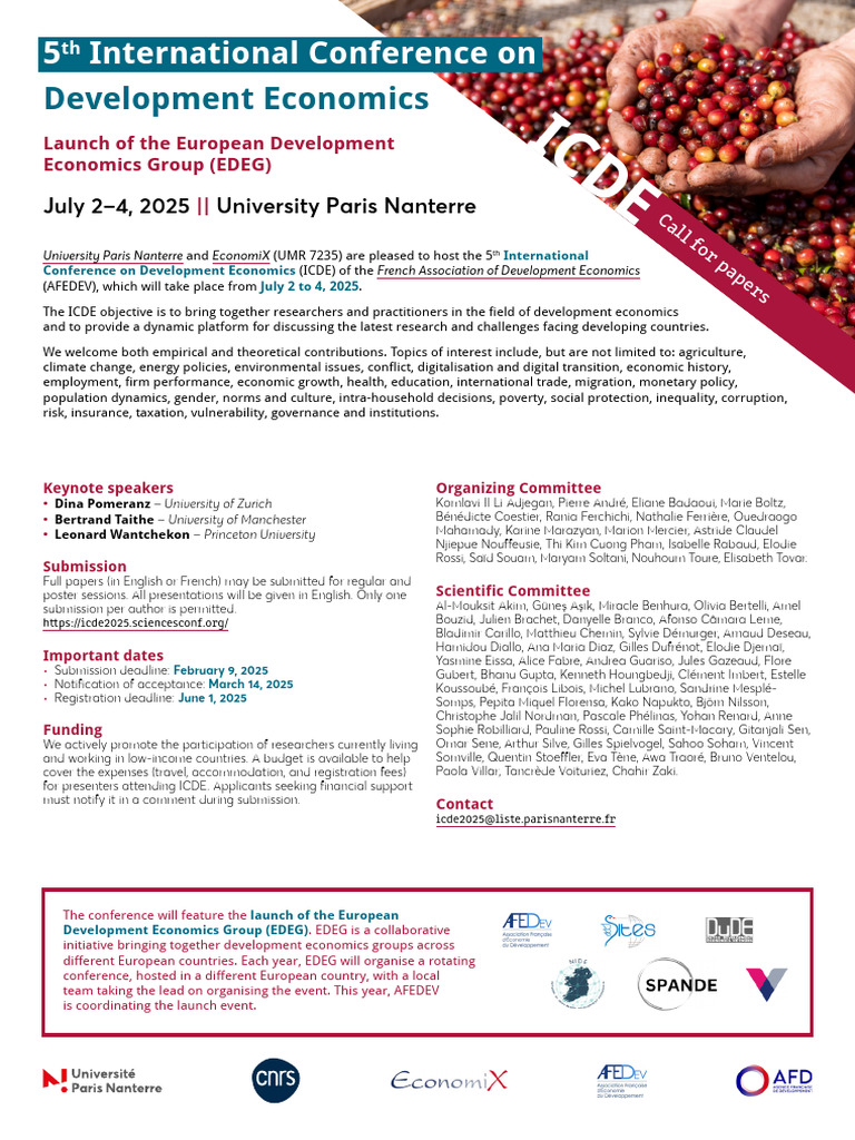 Call_ICDE_2025_1733943350 | PDF | Economics | Economies