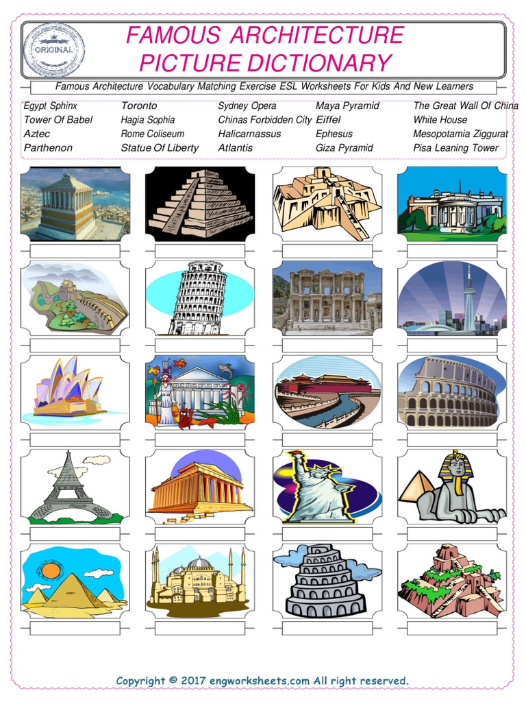 ABDELMOUMENE IMAD EDDINE - Famous Architecture Vocabulary Exercise (1 ...