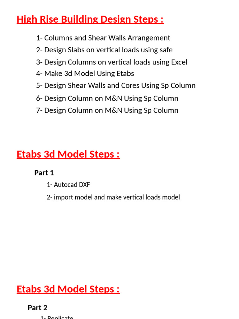 High Rise Column Design Steps | PDF