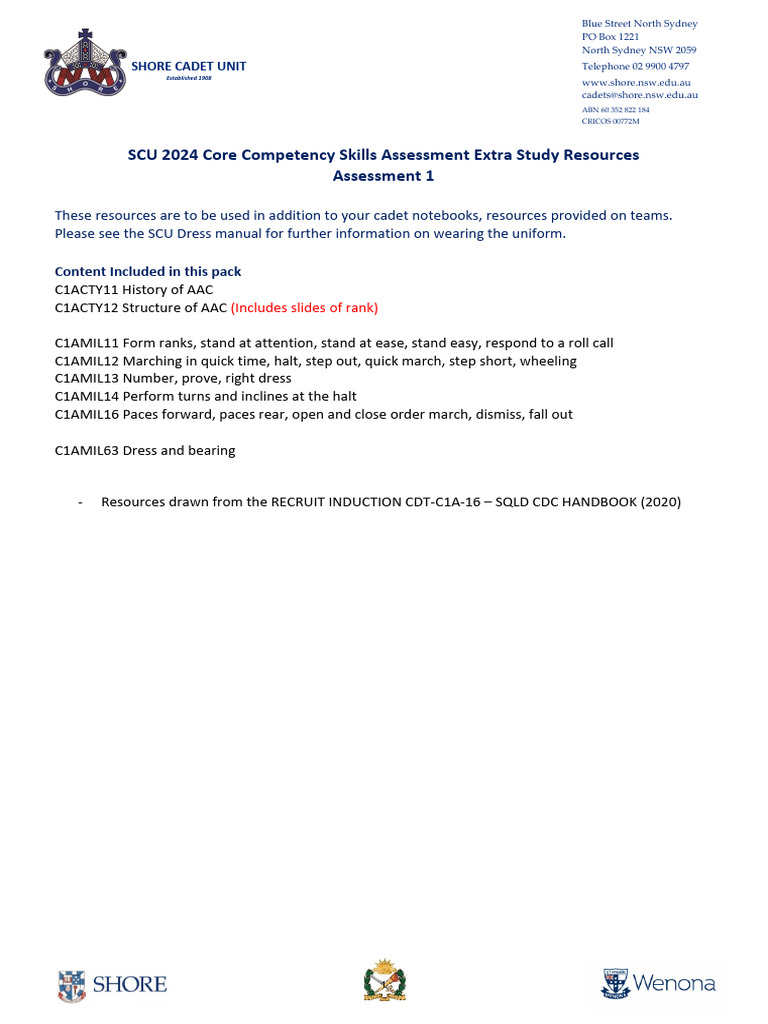 CCSA 1 Extra Study Resources | PDF | Military Organization | Military ...