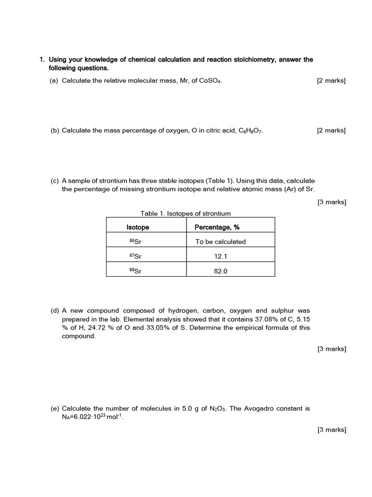 Fundamentals_Of_Chemistry_Formative_2 | PDF | Molecules | Physical Sciences