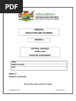 Grade 8 - Baseline Test Term Three 2024 | PDF | Shape | Triangle