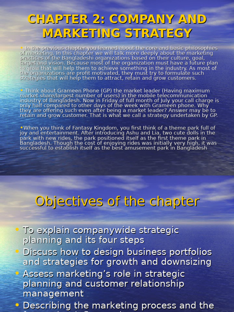 CHAPTER 2 Company Mkt Strategy | PDF | Marketing | Product (Business)