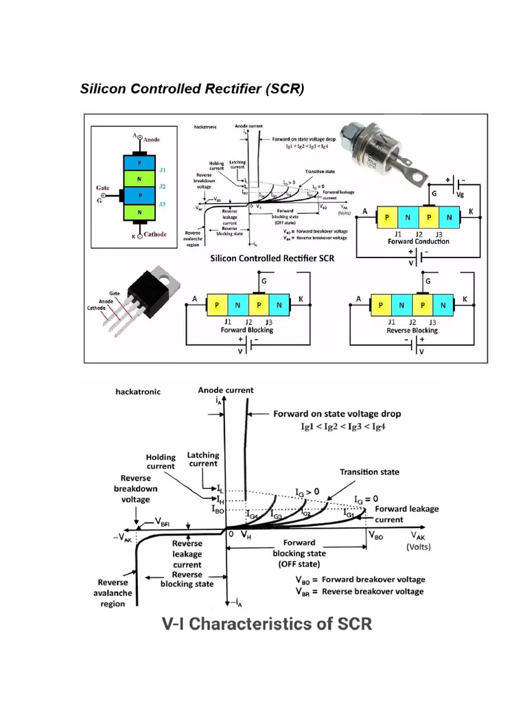 Silicon Controlled Rectifier | PDF | Electricity | Electrical Engineering