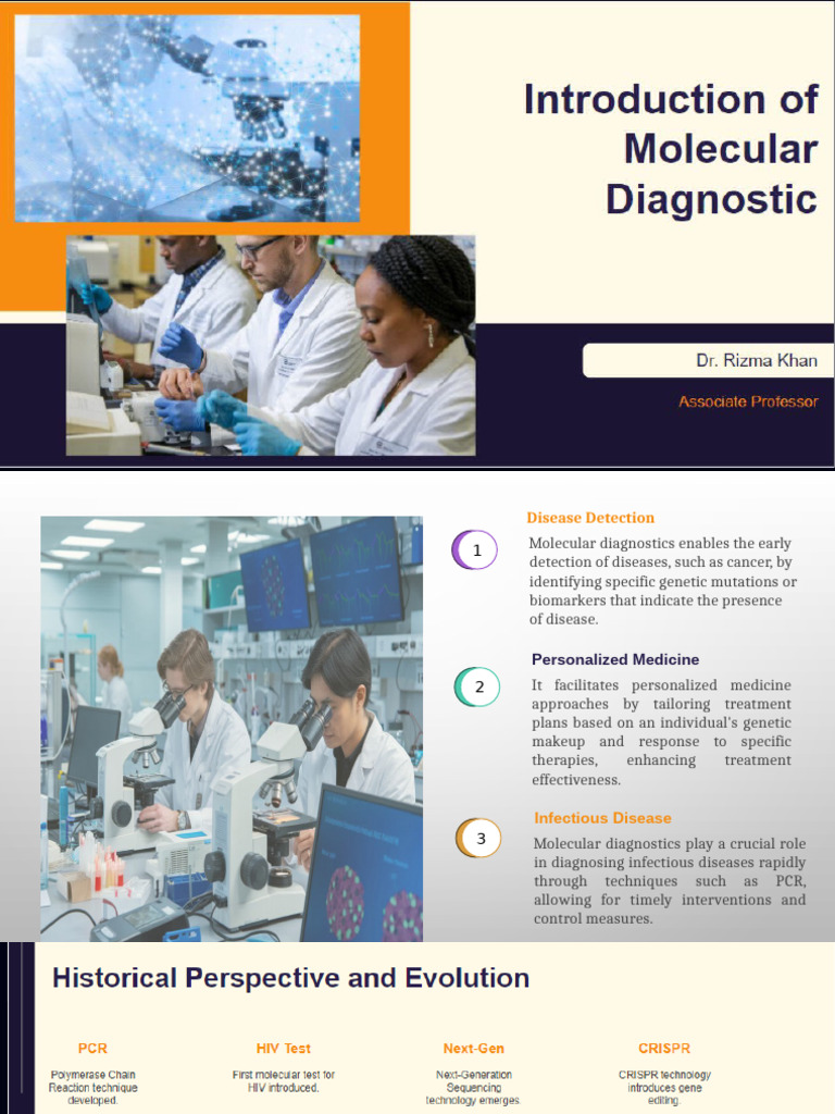 Molecular Diagnostics for Disease Detection | PDF
