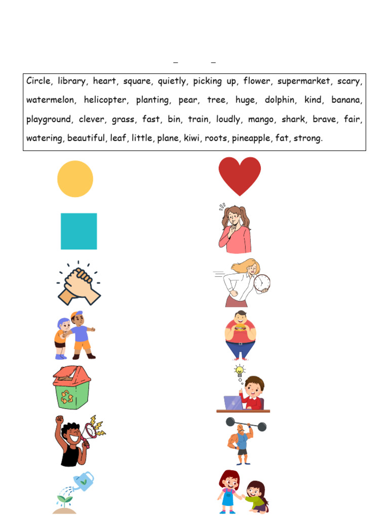 Stage 2 - Vocabulary Practice - U5.7.9 | PDF