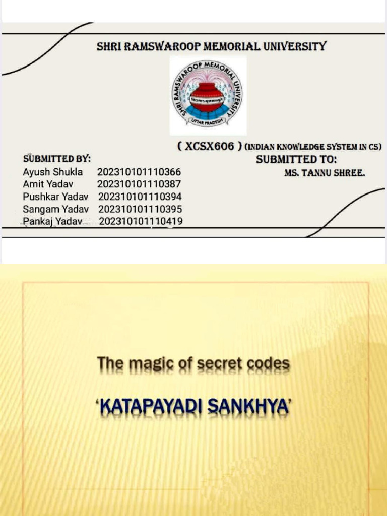 On Katapayadi Sankhya | PDF