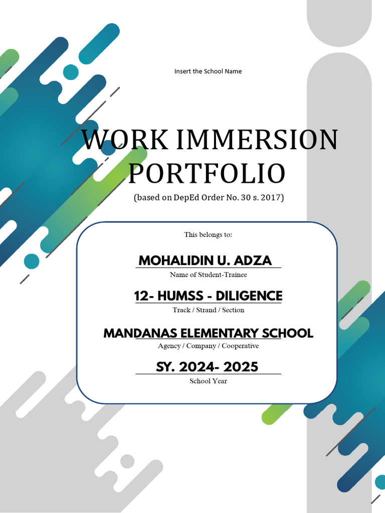 Work Immersion Portfolio Based On Deped - PDF 20250401 224041 0000 | PDF | Job Interview ...