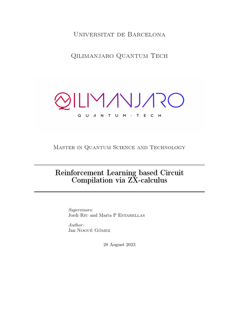 Masters Thesis ZX ML | PDF | Quantum Computing | Vertex (Graph Theory)