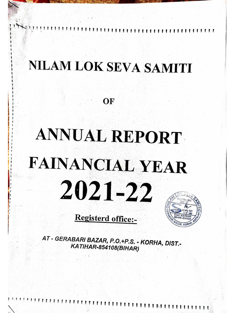 ANNUAL Report Nlss 22,23,24 | PDF