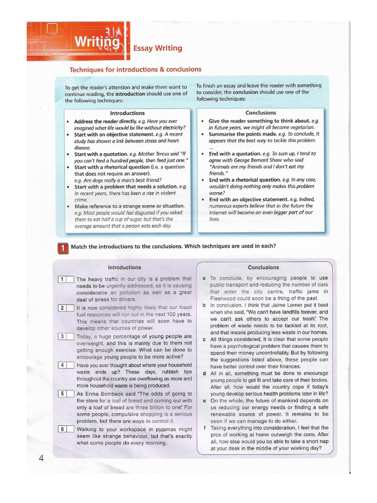 Writing Booklet ESSAYS | PDF