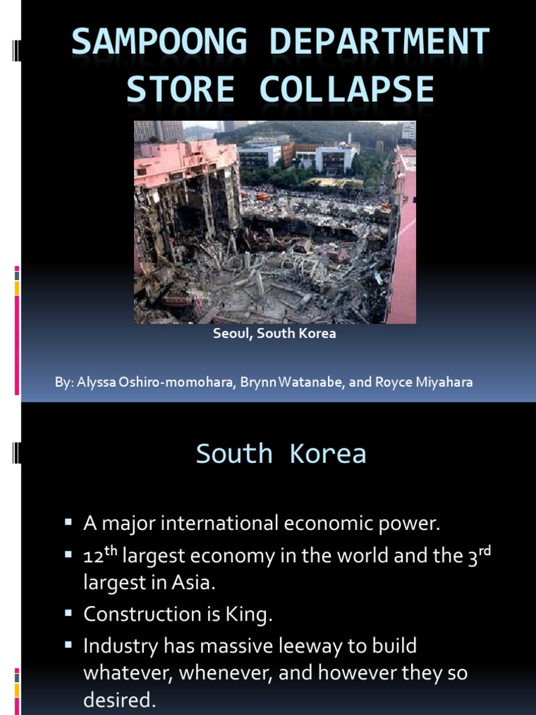 Sampoong Department Store Collapse 1995 | PDF | Industries | Building ...