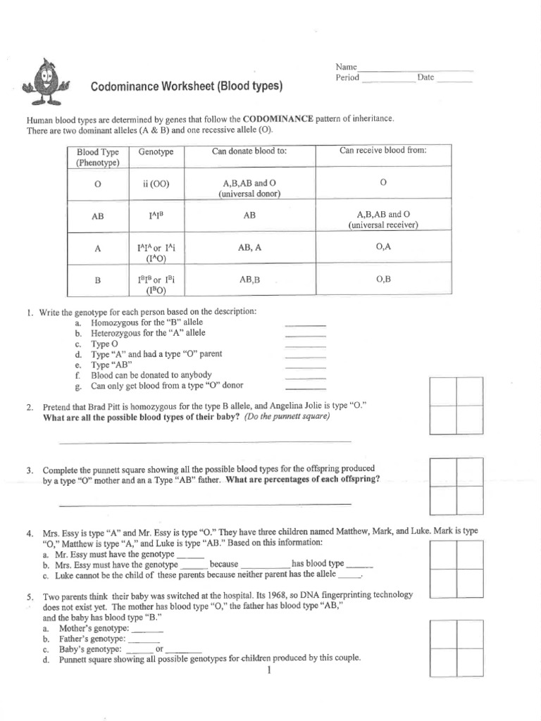 Blood types inheritance | PDF