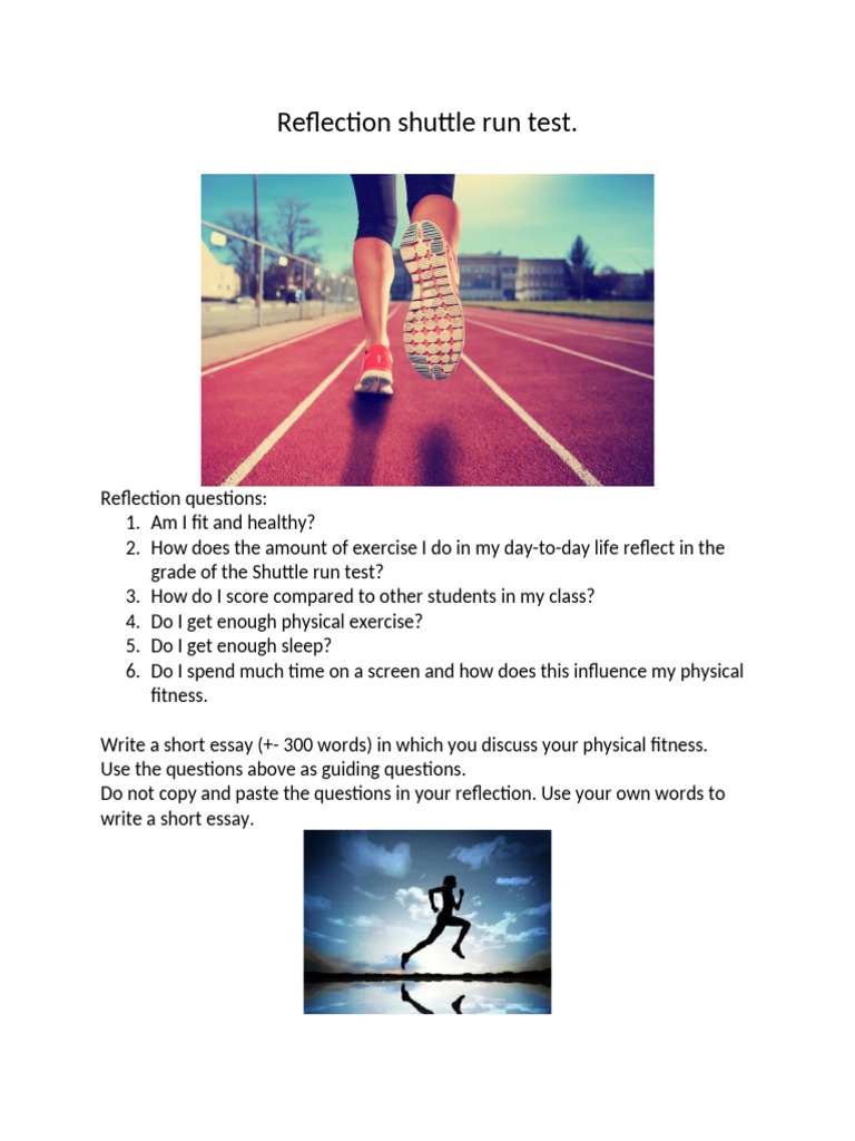 Reflection Shuttle Run Test | PDF