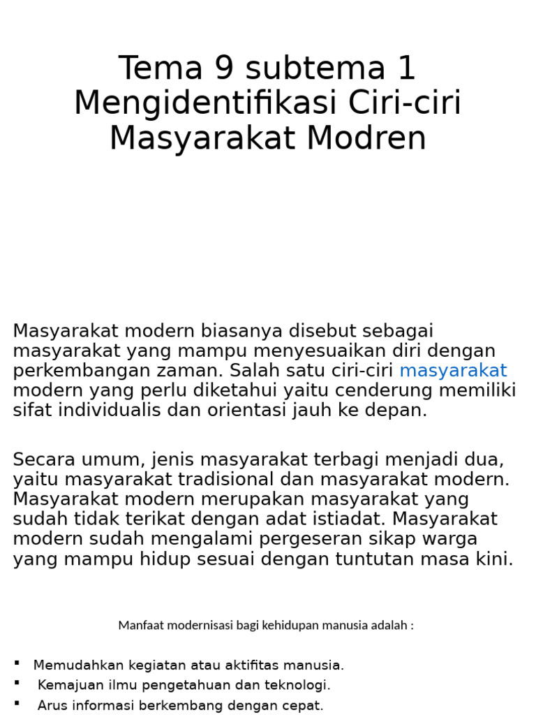 Tema 9 Subtema 1 IPS TEMA 9 KLS 6 Materi | PDF